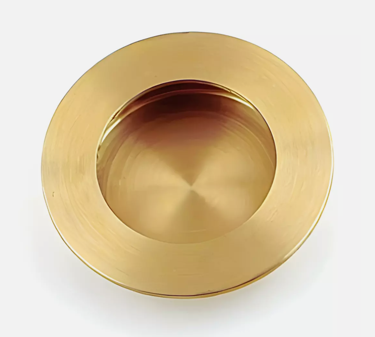 201 Round Flush Pull 50mm (Brushed Gold/Brass) - InHouse Hardware – Inhouse