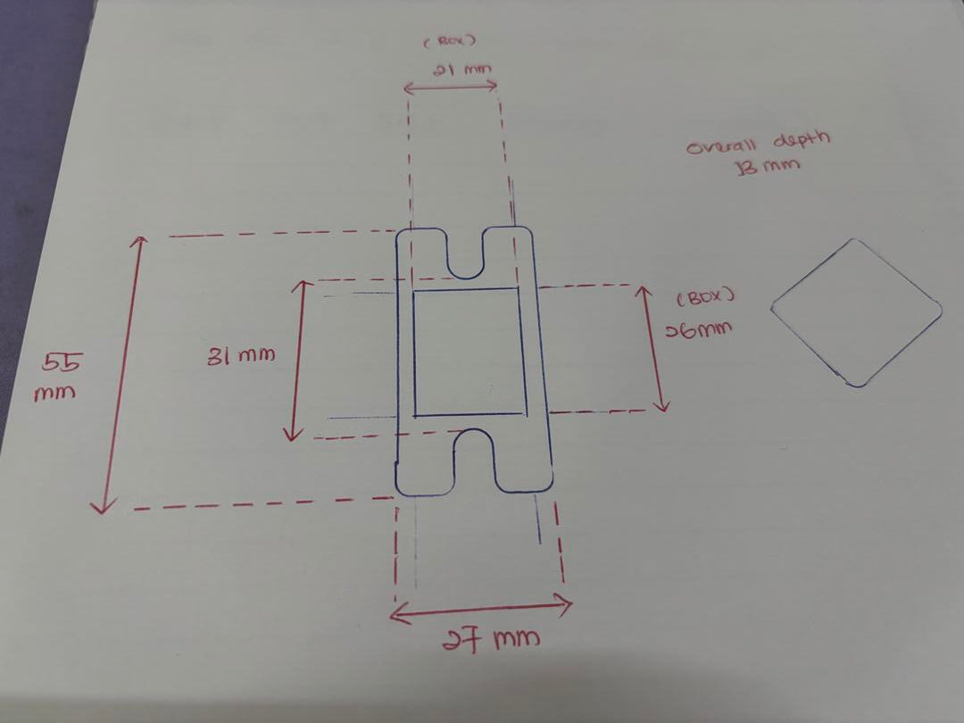 Plastic strike dust box (White) - In House Hardware – Inhouse